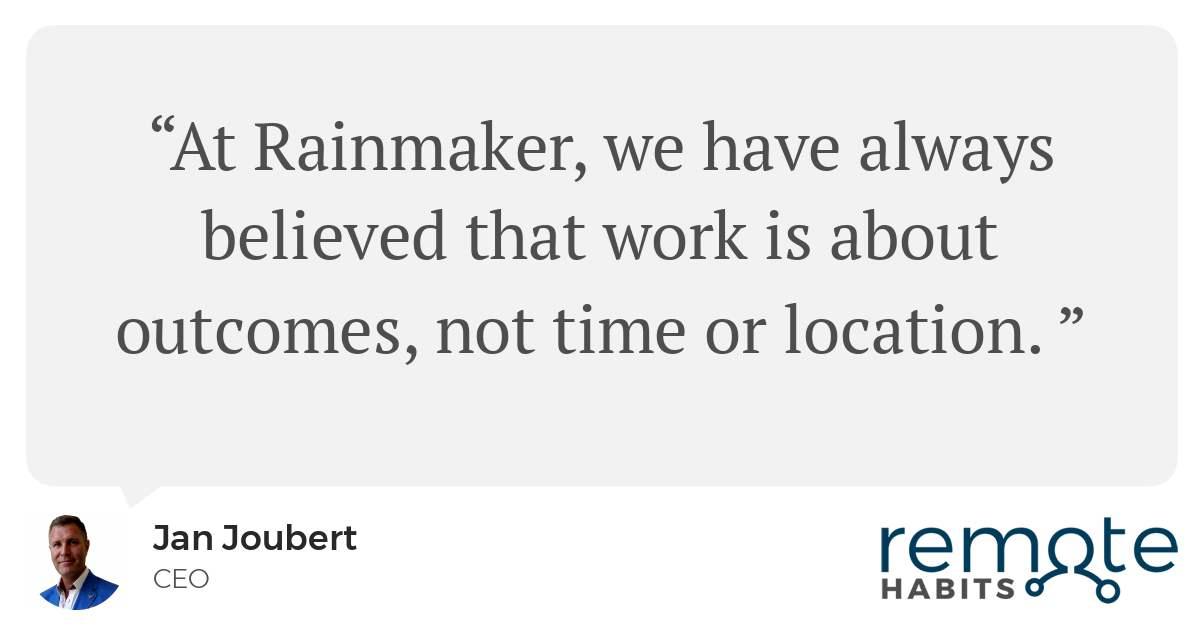 Company Interview with Jan, founder and CEO of Rainmaker Solutions ...